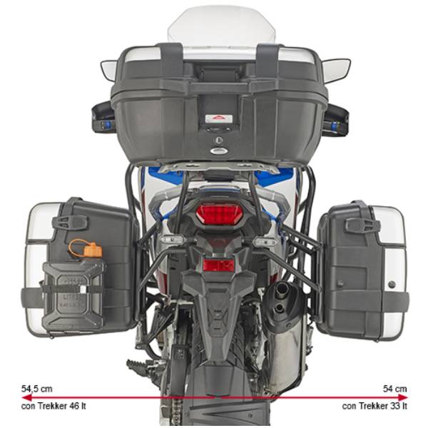 Kit de fixation valise Givi Support valises Monokey PLO1178MK Honda CRF1100L Africa Twin (20-24 ...